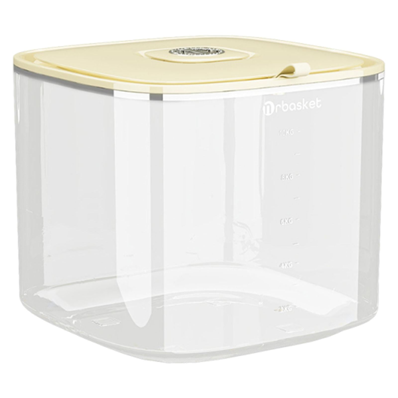 Rice Storage Bin Cereal Container Grain Dispenser with Airtight Food ...