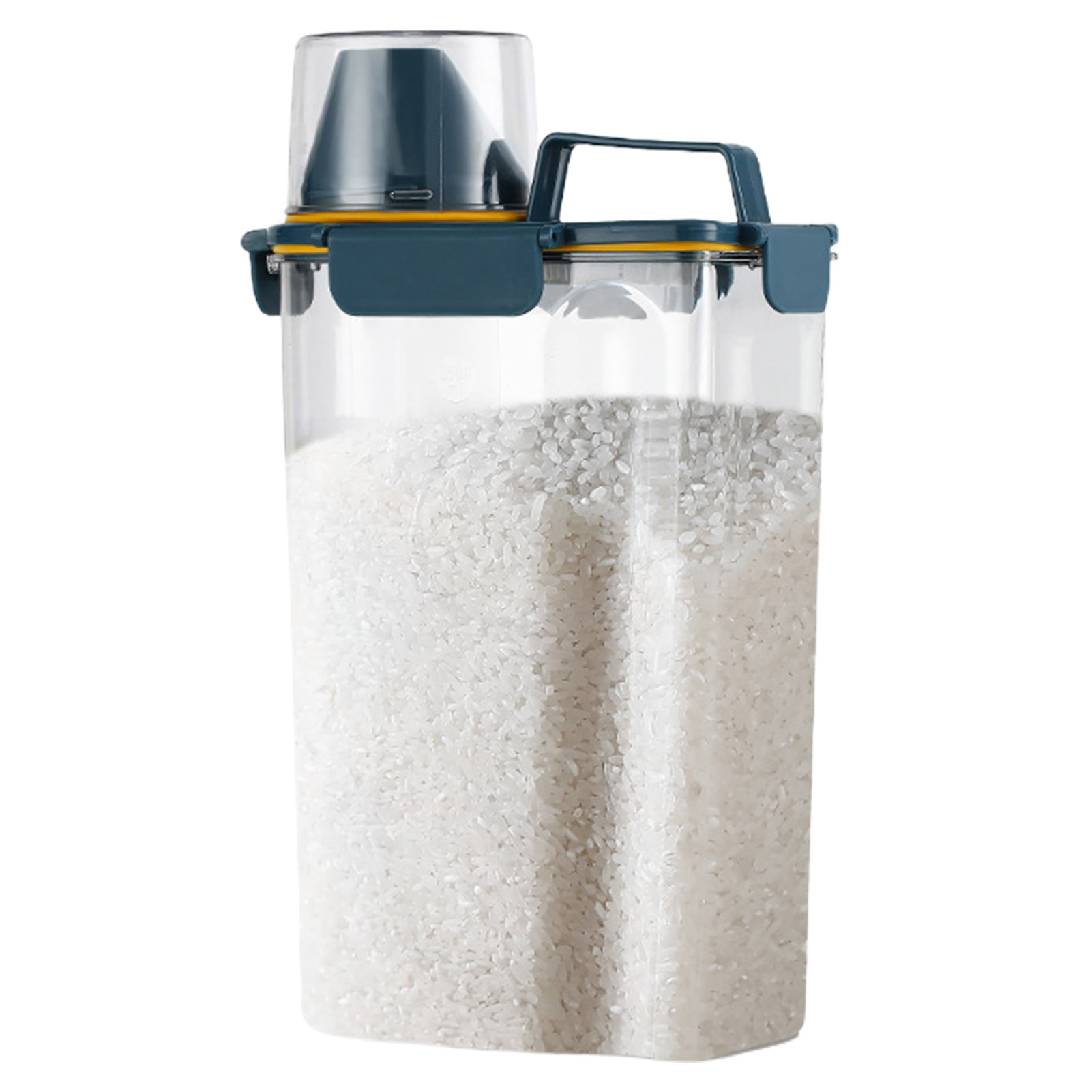 Rice Storage Bin Cereal Containers Dispenser with BPA Free Plastic ...