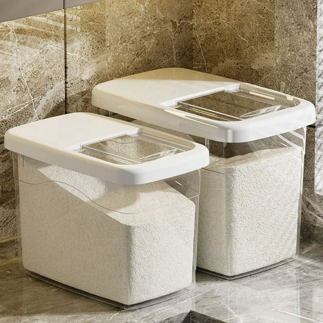 Rice Storage Box Rice Dispenser Rice Container Grain Storage Jar Cereal ...