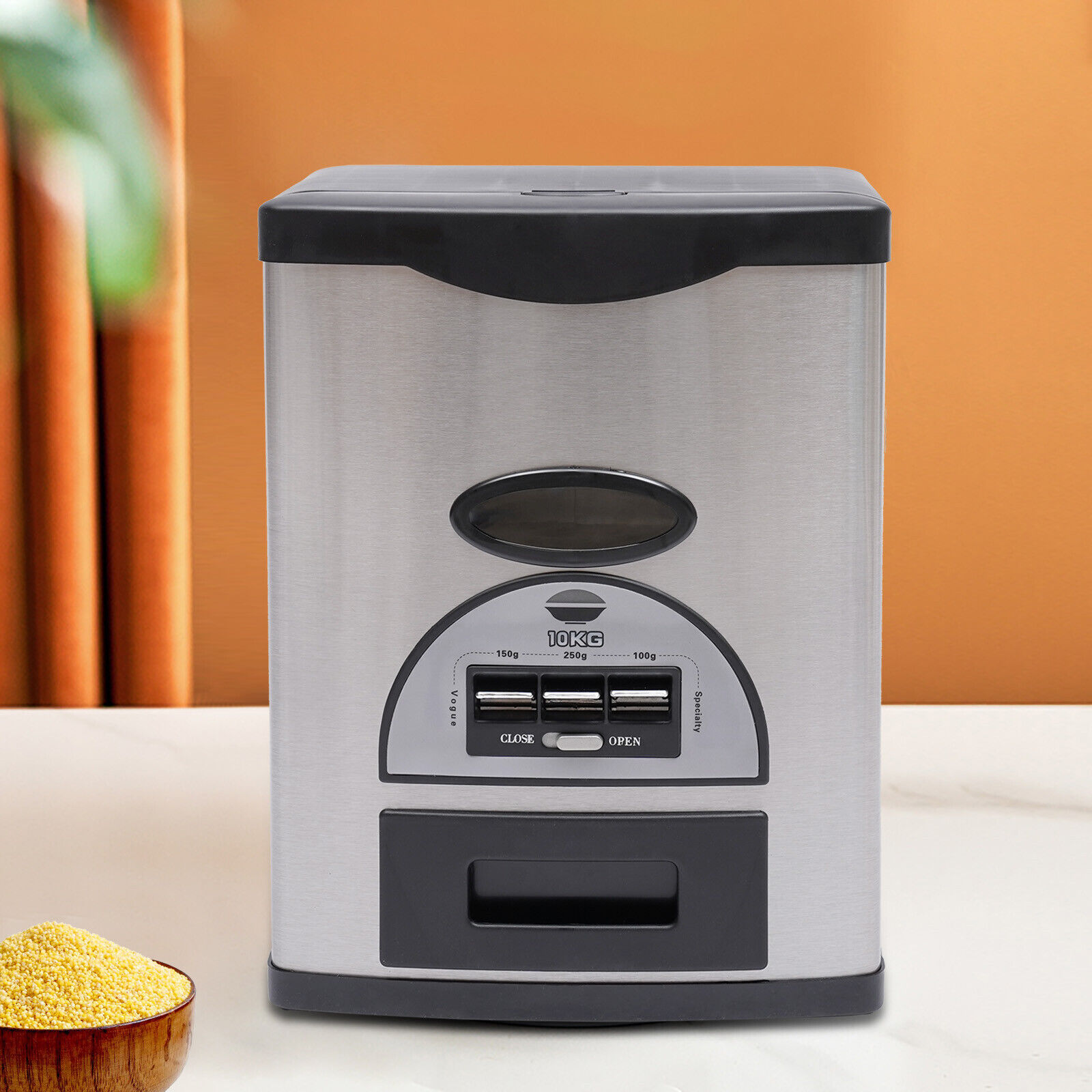 Rice Storage Bucket, Rice Tank, Rice Dispenser Store 22.05 lCbs of Rice ...