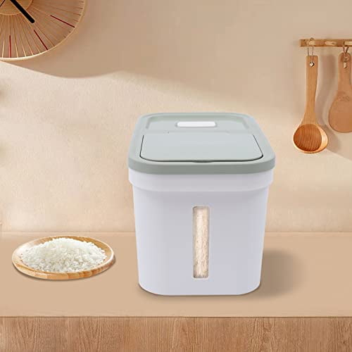 Rice Storage Container 10kg lbs Flour Container Food Storage Bins with ...