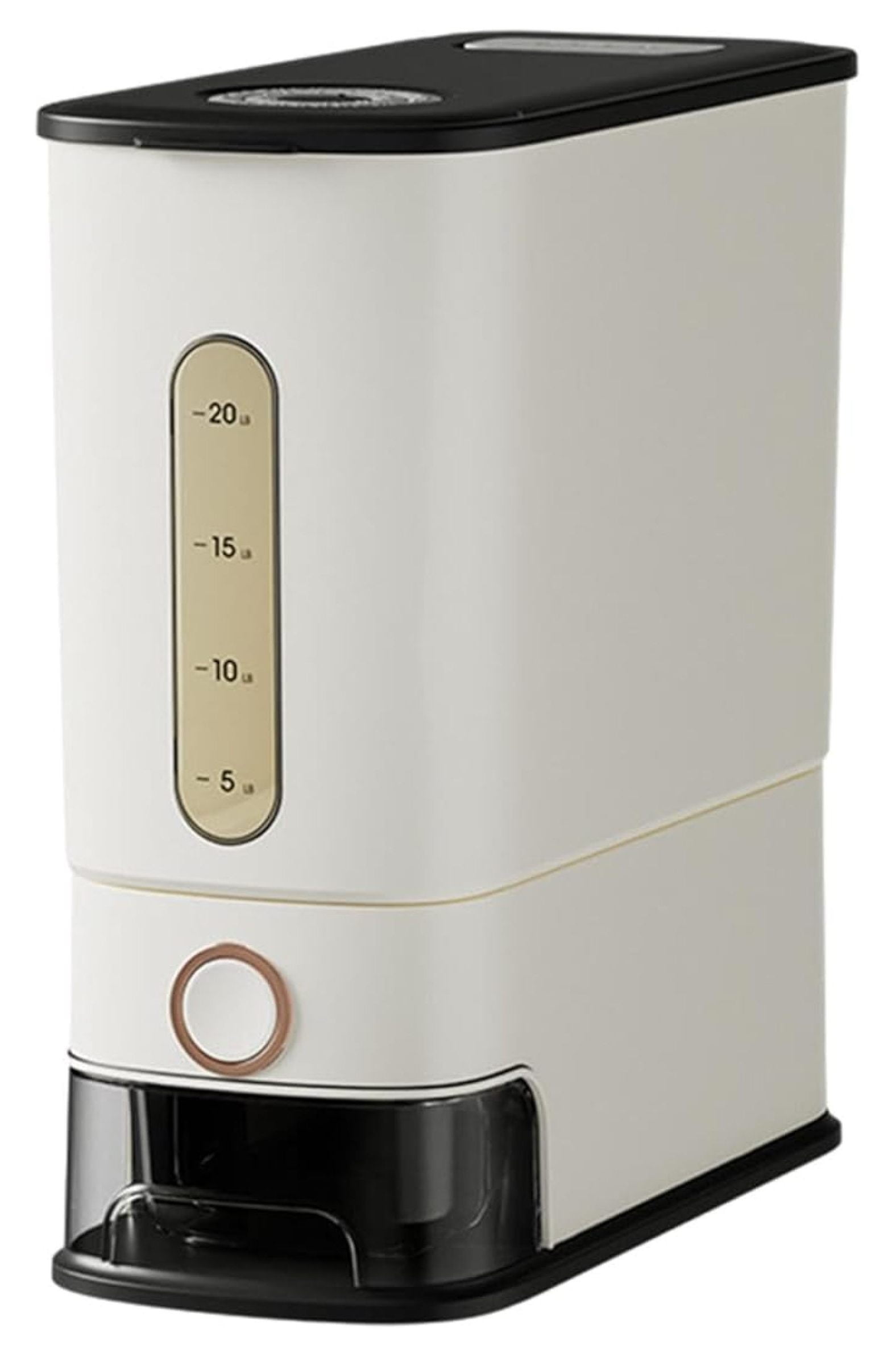 Rice Storage Container 25 lbs - Airtight Rice Dispenser with Measuring ...