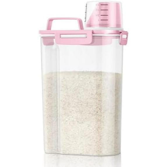Rice Storage Container 5 Lbs, Small Airtight Dry Food Container for ...