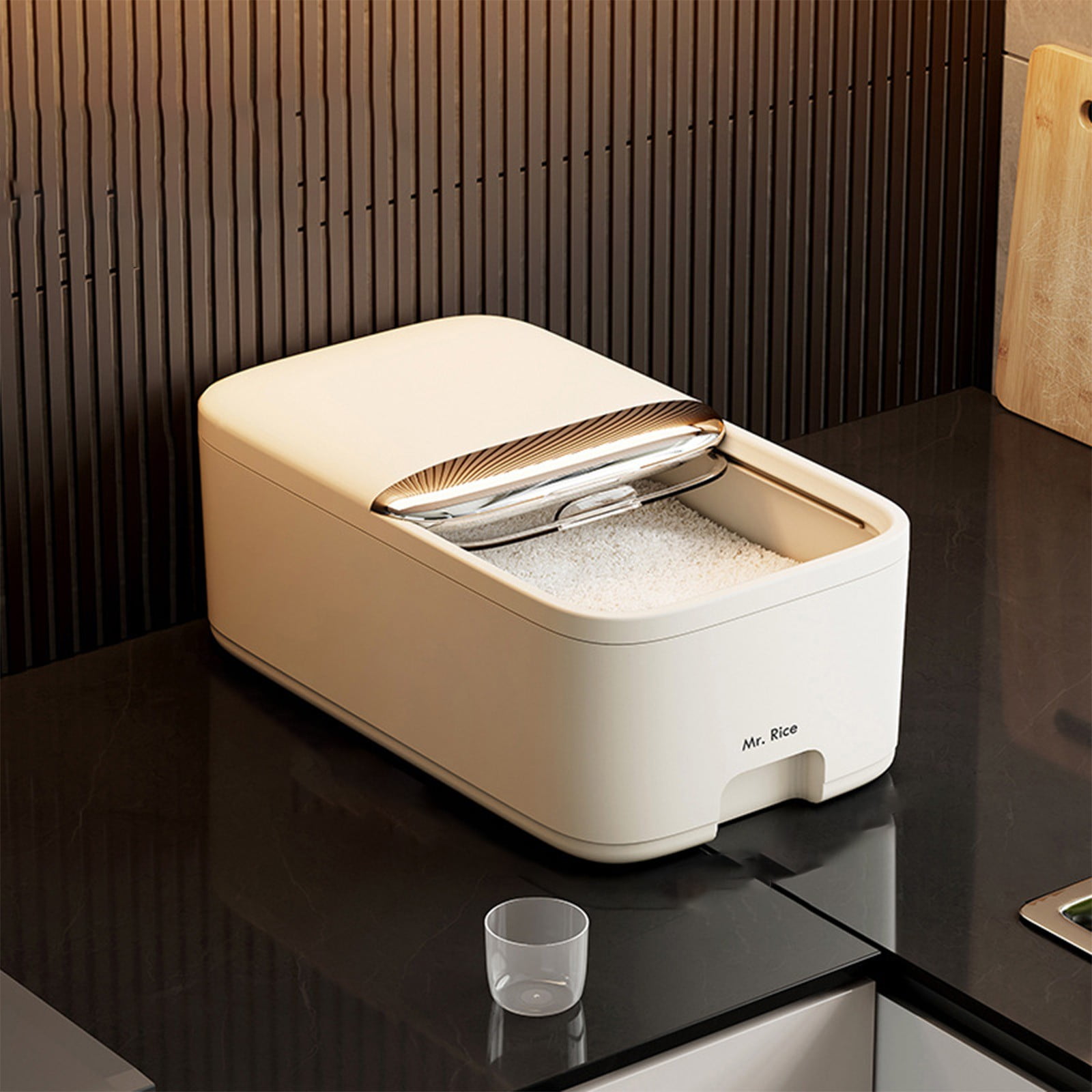 Rice Storage Container Airtight Flour Dispenser with Lids BPA Free ...