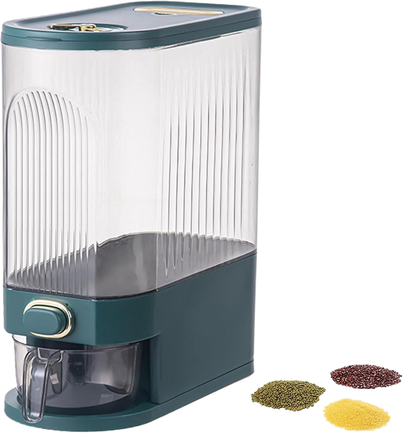 Rice Storage Container, Airtight Rice Dispenser with Time Dial ...