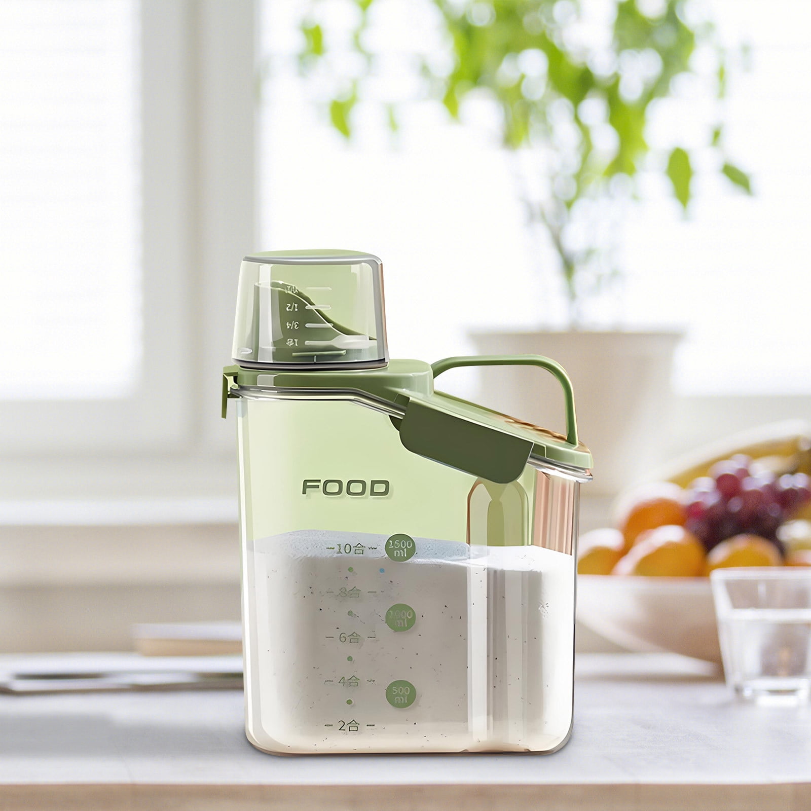 Rice Storage Container, Dog Food Dispenser Bin, Kitchen Ingredient ...