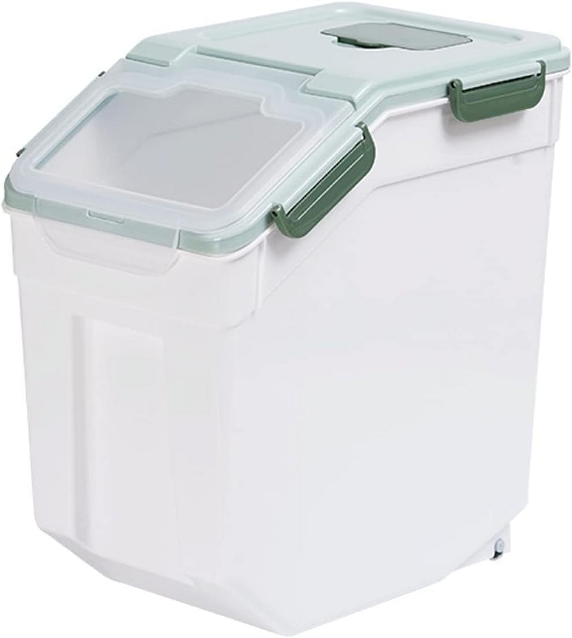 Rice Storage Container Large Plastic Flour Dispenser Airtight Food Bin ...