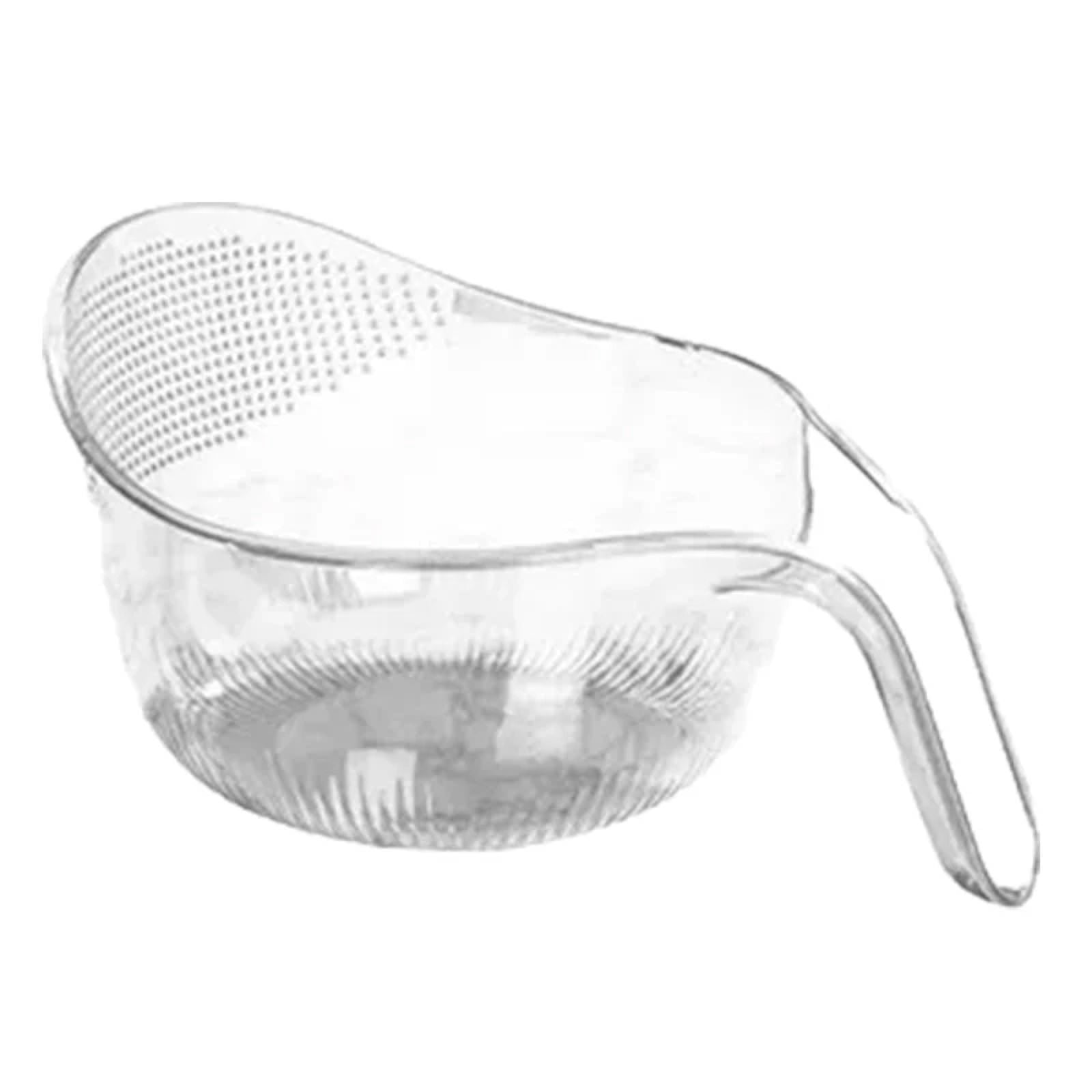 Rice Strainer 9x5 Inch Plastic Rice Washer With Holes And Ergonomical ...