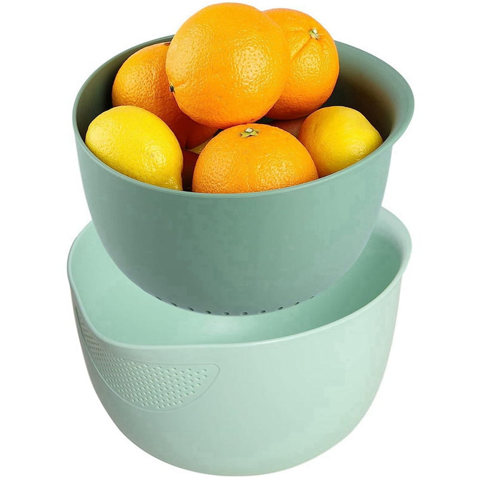 Rice Strainer and Kitchen Colander Set - Strain Rice and Small Grains ...