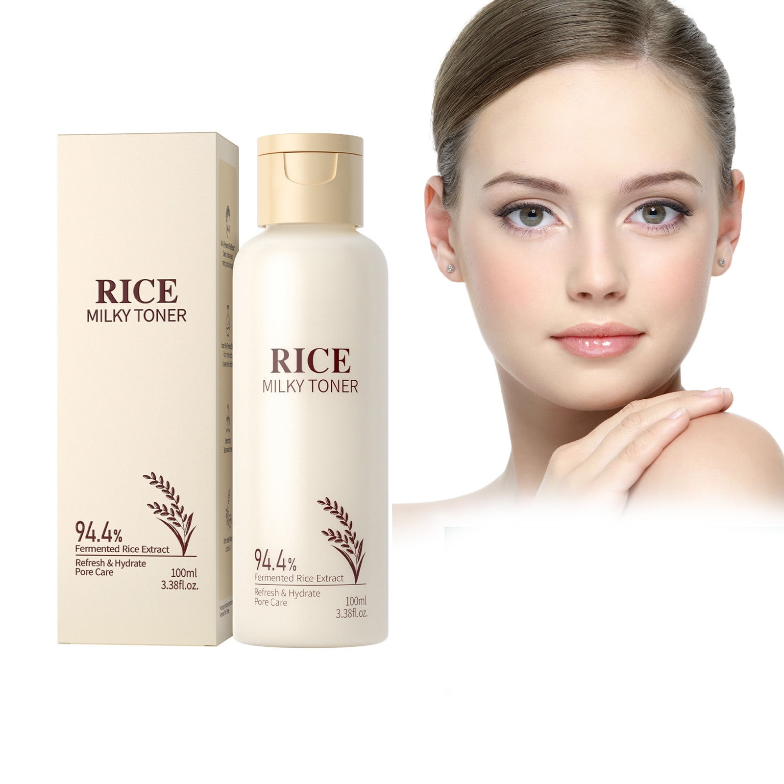 Rice Toner for Face, Pore Minimizing & Brightening Facial Toner with ...