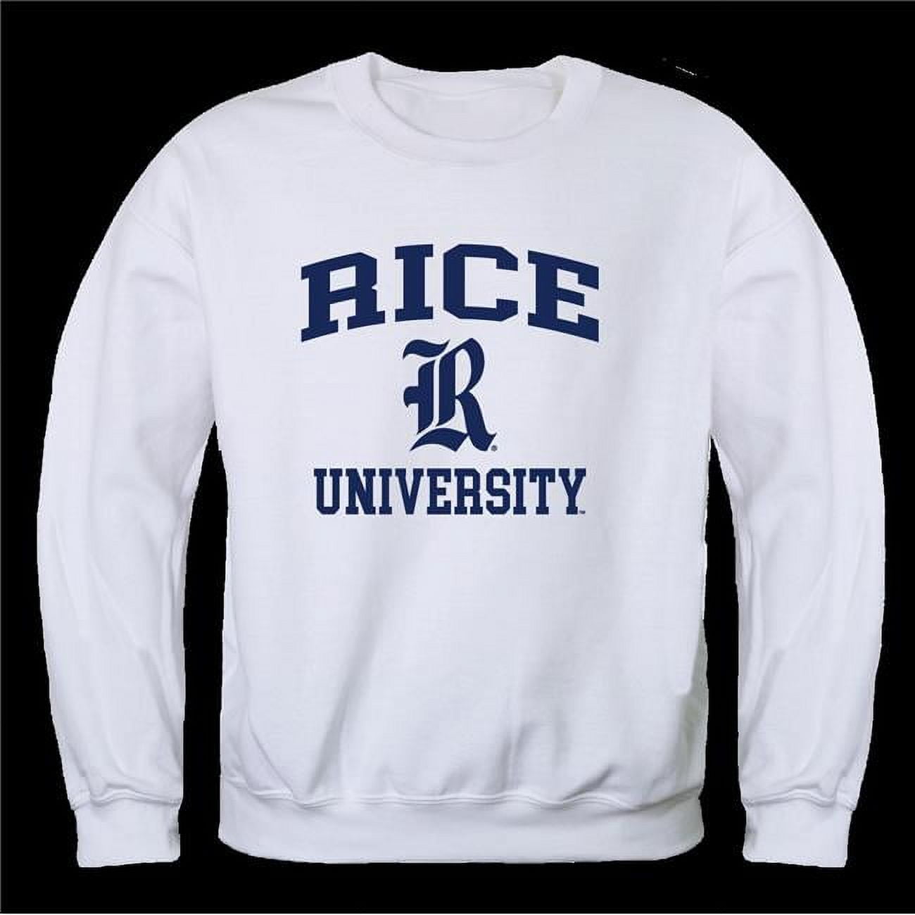 Rice University Owls Seal Crewneck Sweatshirt, White - Small - Walmart.com