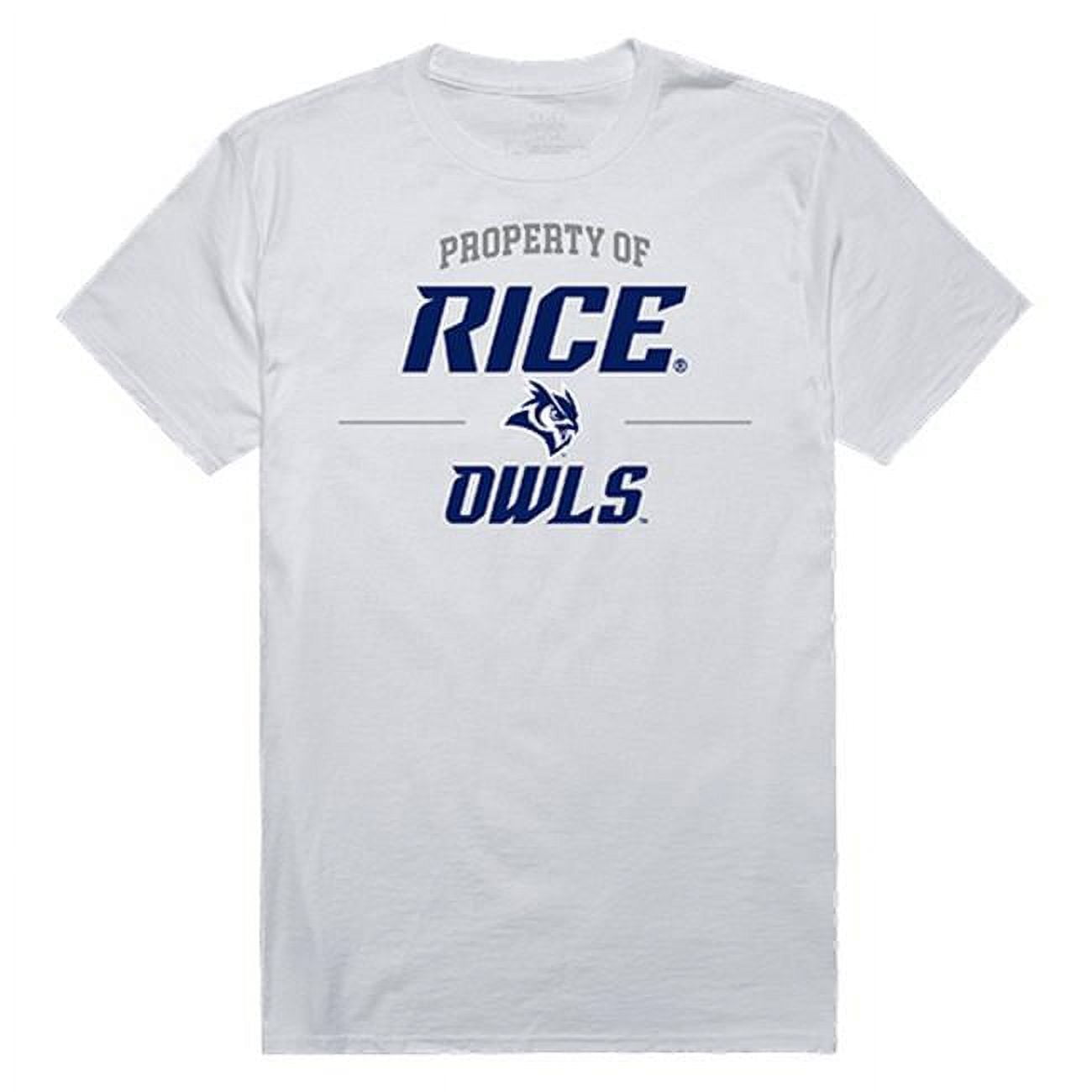 Rice University Property College Tee Shirt - White - Large - Walmart.com