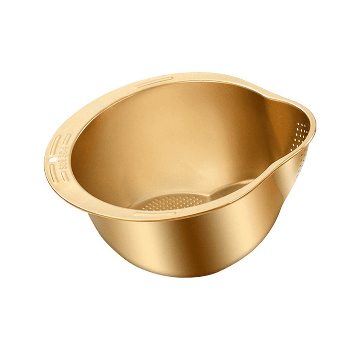 Rice Washer Strainer Bowl Stainless Steel Rice Washing Bowl Rice ...