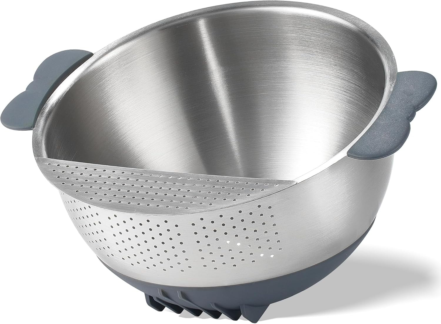 Rice Washer Strainer Bowl Washing Bowl for Quinoa, Stainless Steel ...