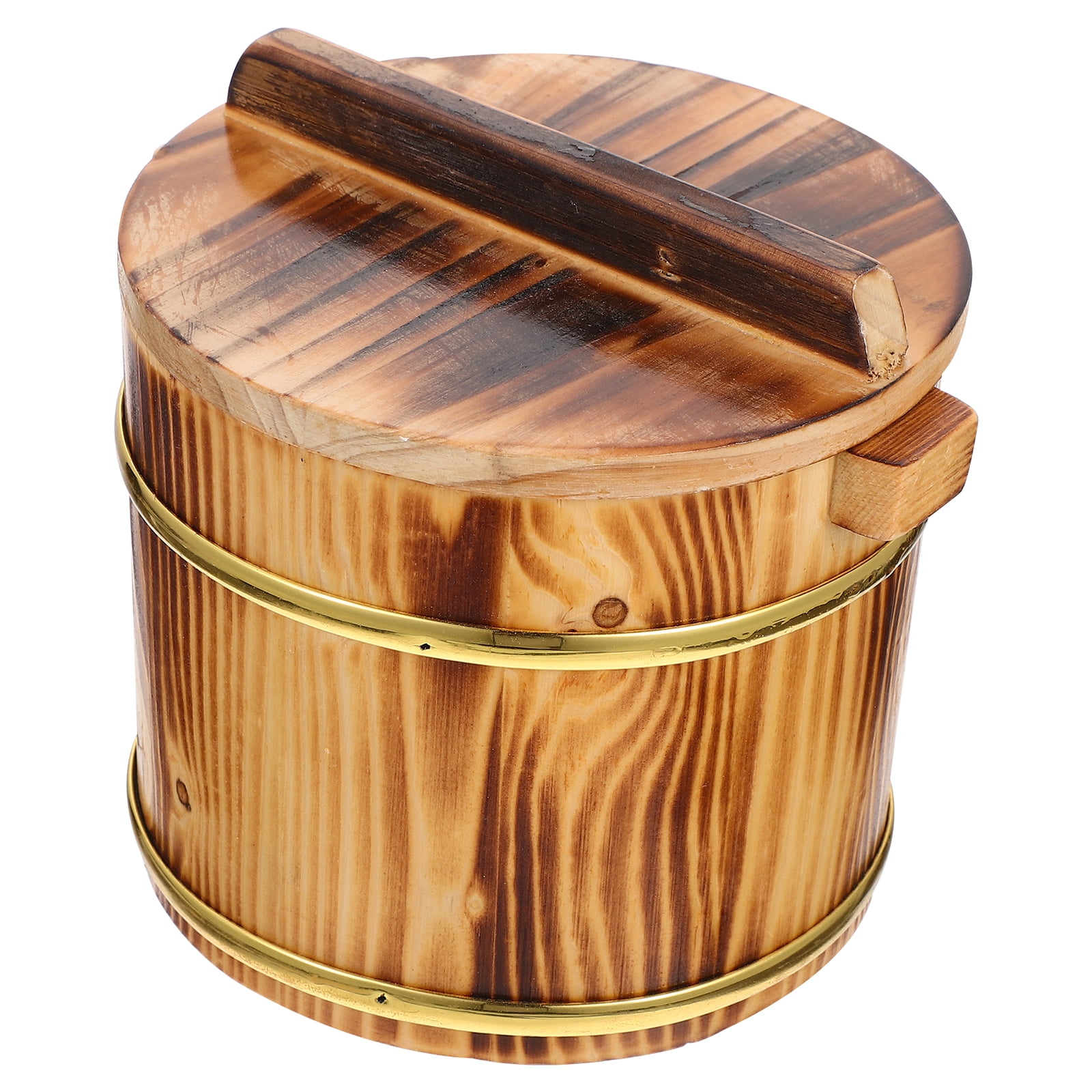 Rice Washing Bowl Washer Strainer Wooden Barrel Sushi Bucket Display ...