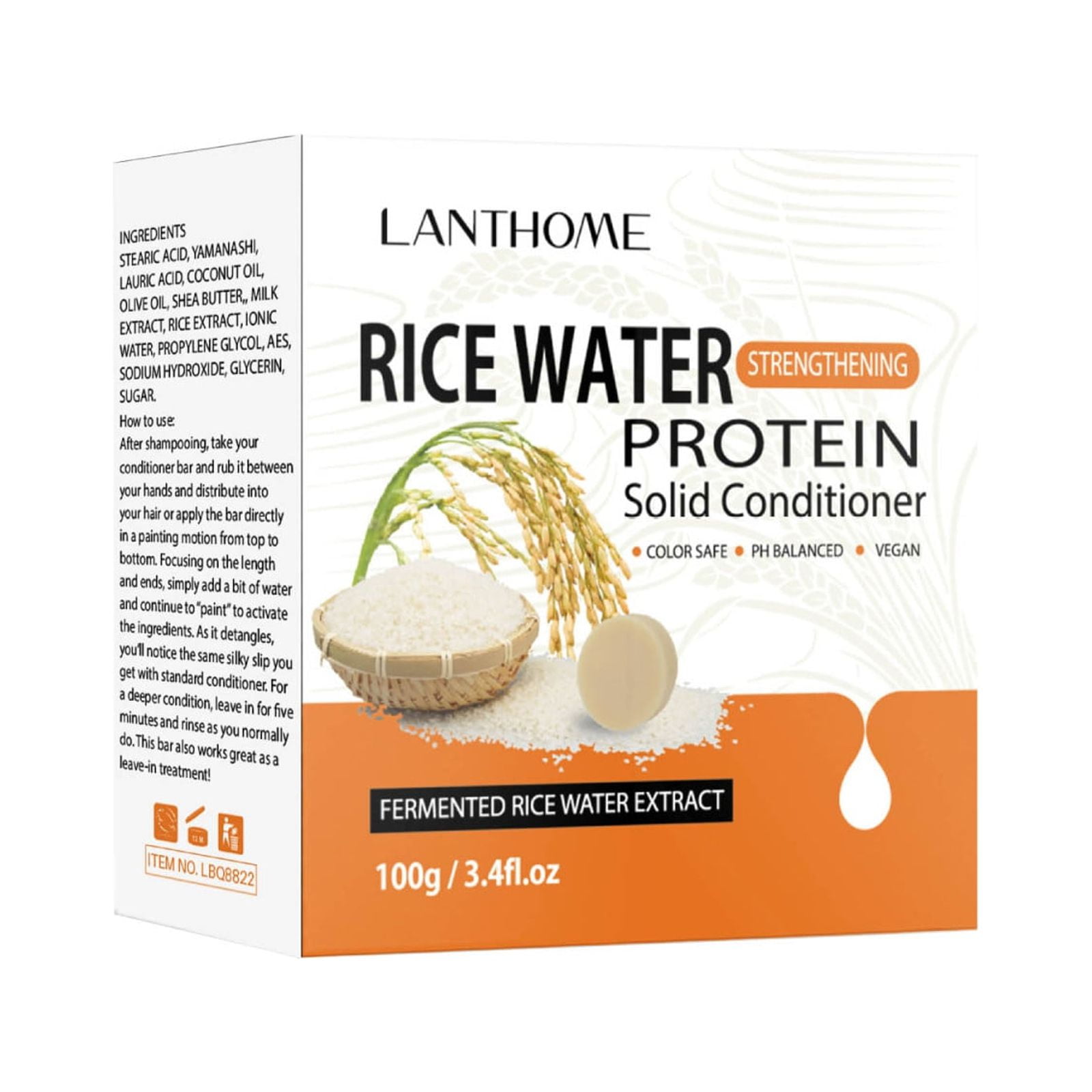 Rice Water Hair Care Soap 100g - Natural Cleansing and Oil Control Soap ...