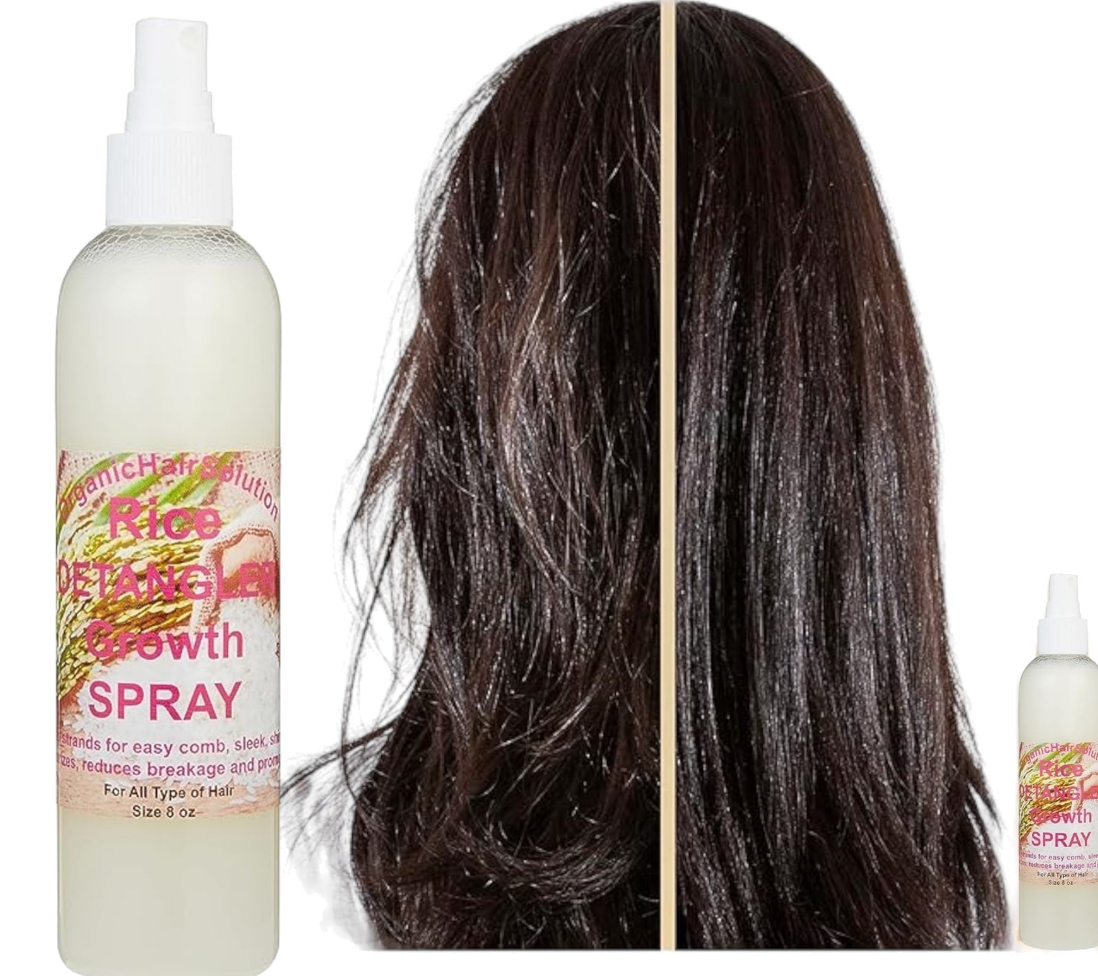 Organic Hair Solution Hydration Spray with Aloe Vera, Tea Tree ...