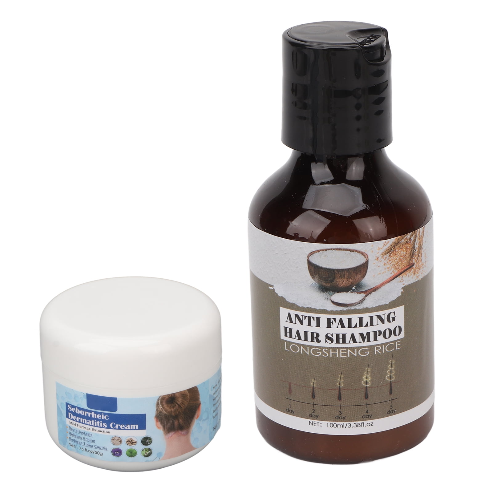 Rice Water Hair Shampoo Deep Cleaning 100ml Hair Fall Prevention Hair ...