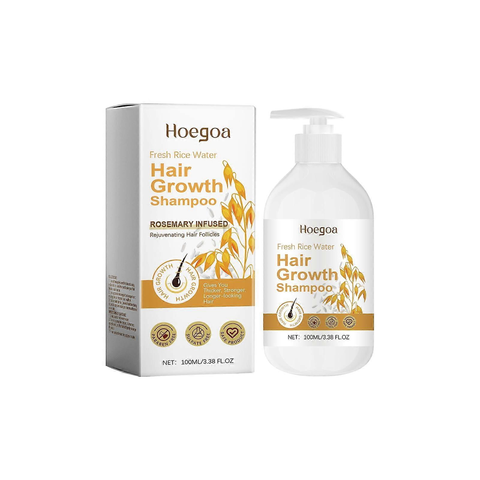 Rice Water Shampoo Cleans Hair, Fluffs And Nourishes Frizz, Smoothes ...