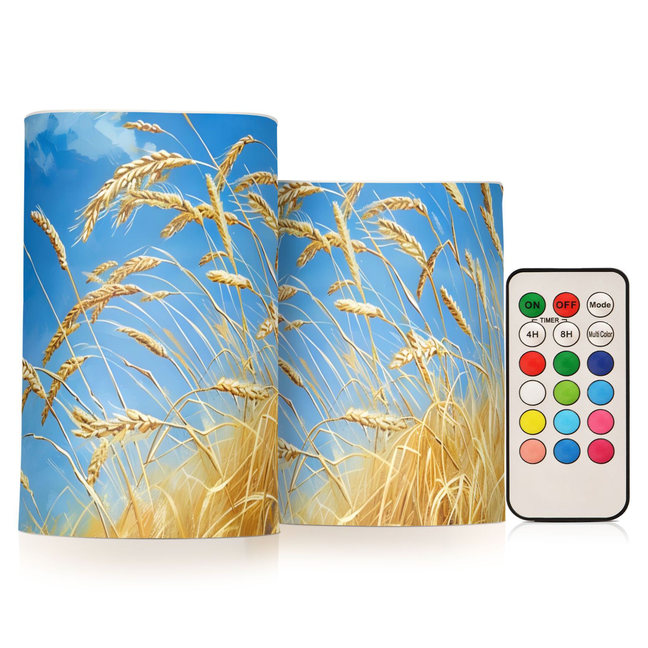Rice Wheat Harvest Flameless Candles LED Lights Battery Operated ...