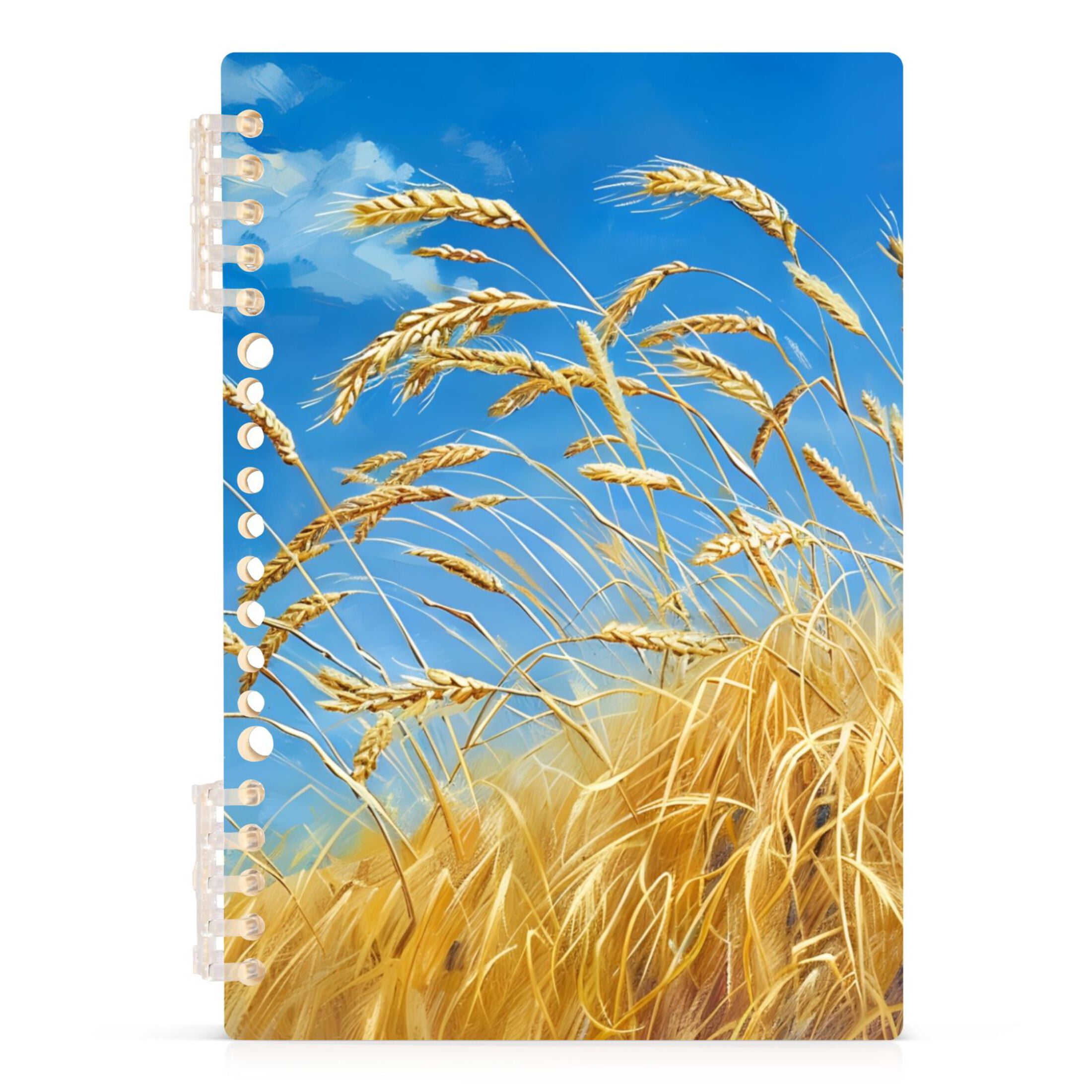 Rice Wheat Harvest Ring Binder Notebook Journey Note Diary College ...