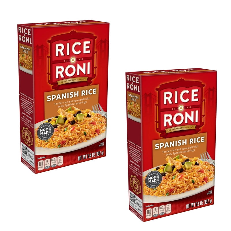Rice a Roni Spanish Rice, 6.8 oz,2PACK - Walmart.com