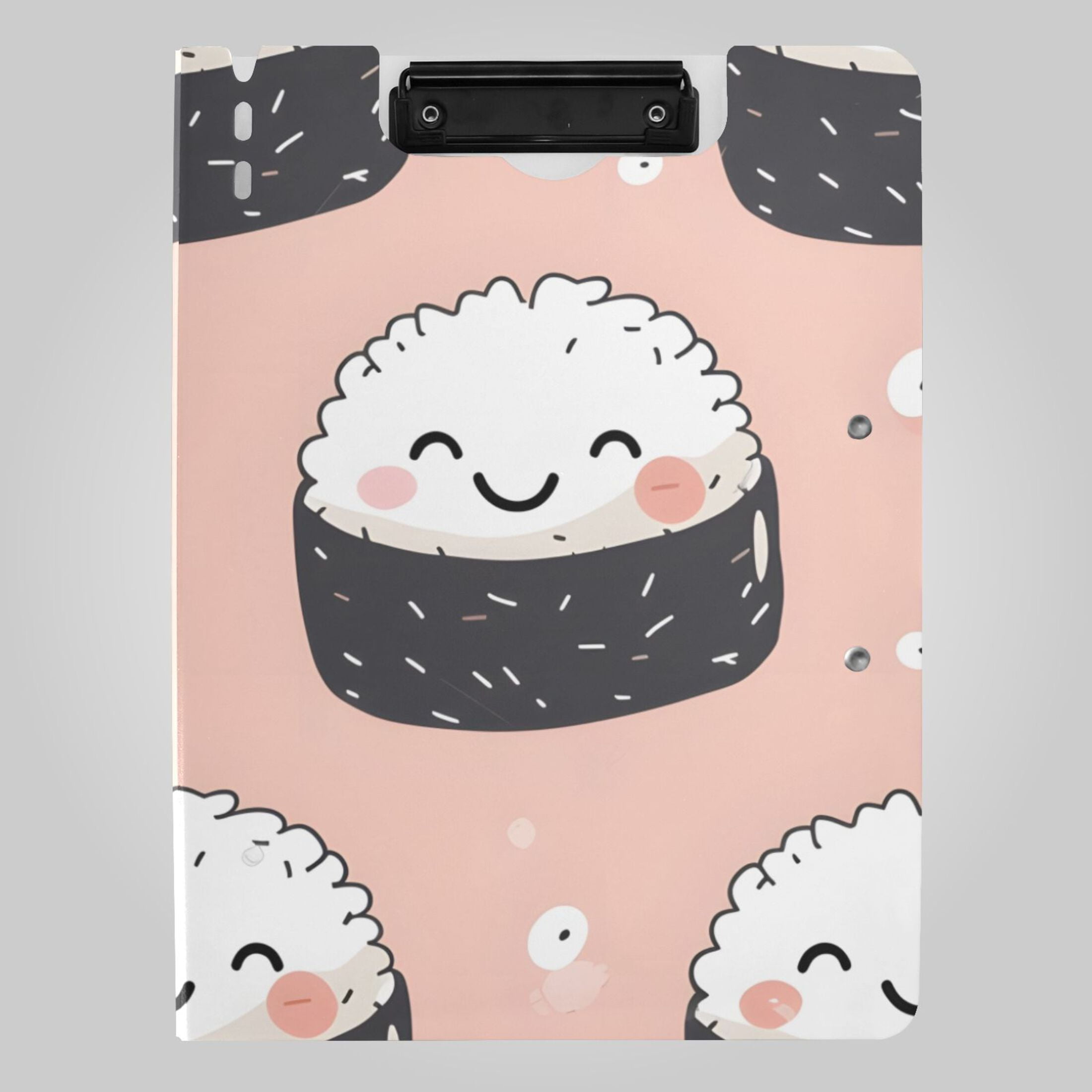 Rice and Vegetable Roll Cartoon Cute Foldable Binder Folder Clipboard ...