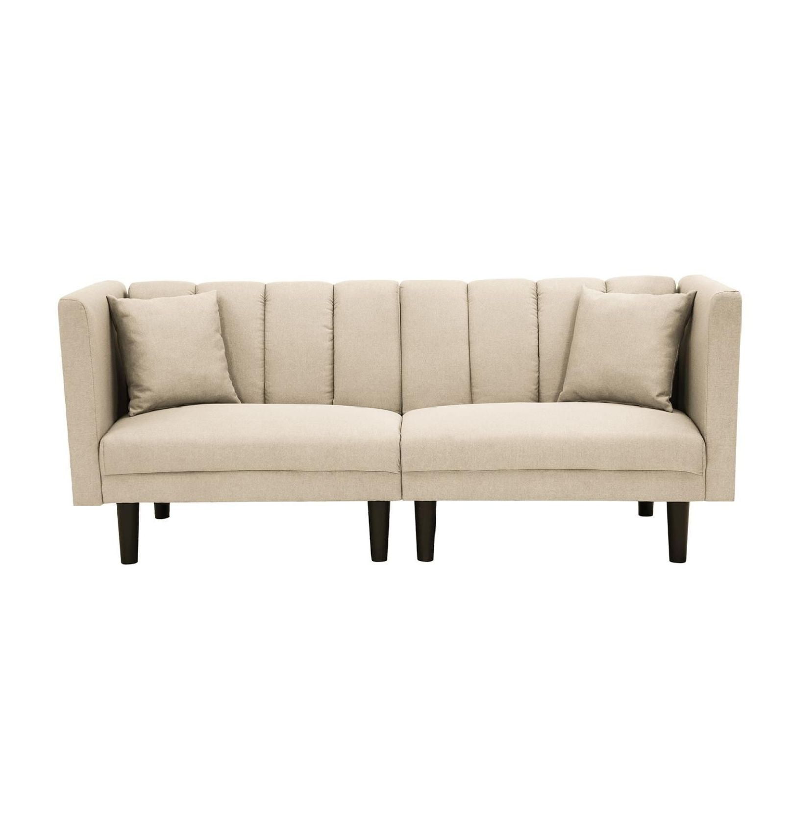 Rice-colored fabric sofa Default - Walmart.com