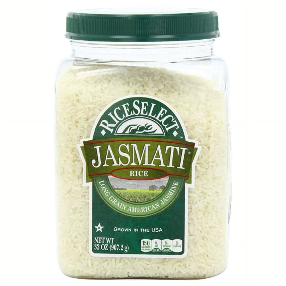 RiceSelect Long Grain American Jasmine Jasmati Rice 32 oz Jars - Pack ...