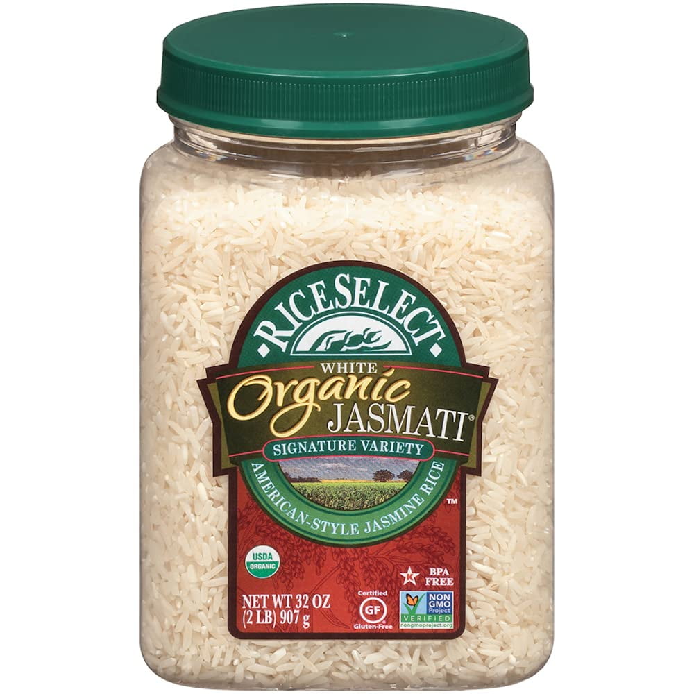 RiceSelect Organic Jasmati Rice, 32-Ounce Jars, 4-Count - Walmart.com