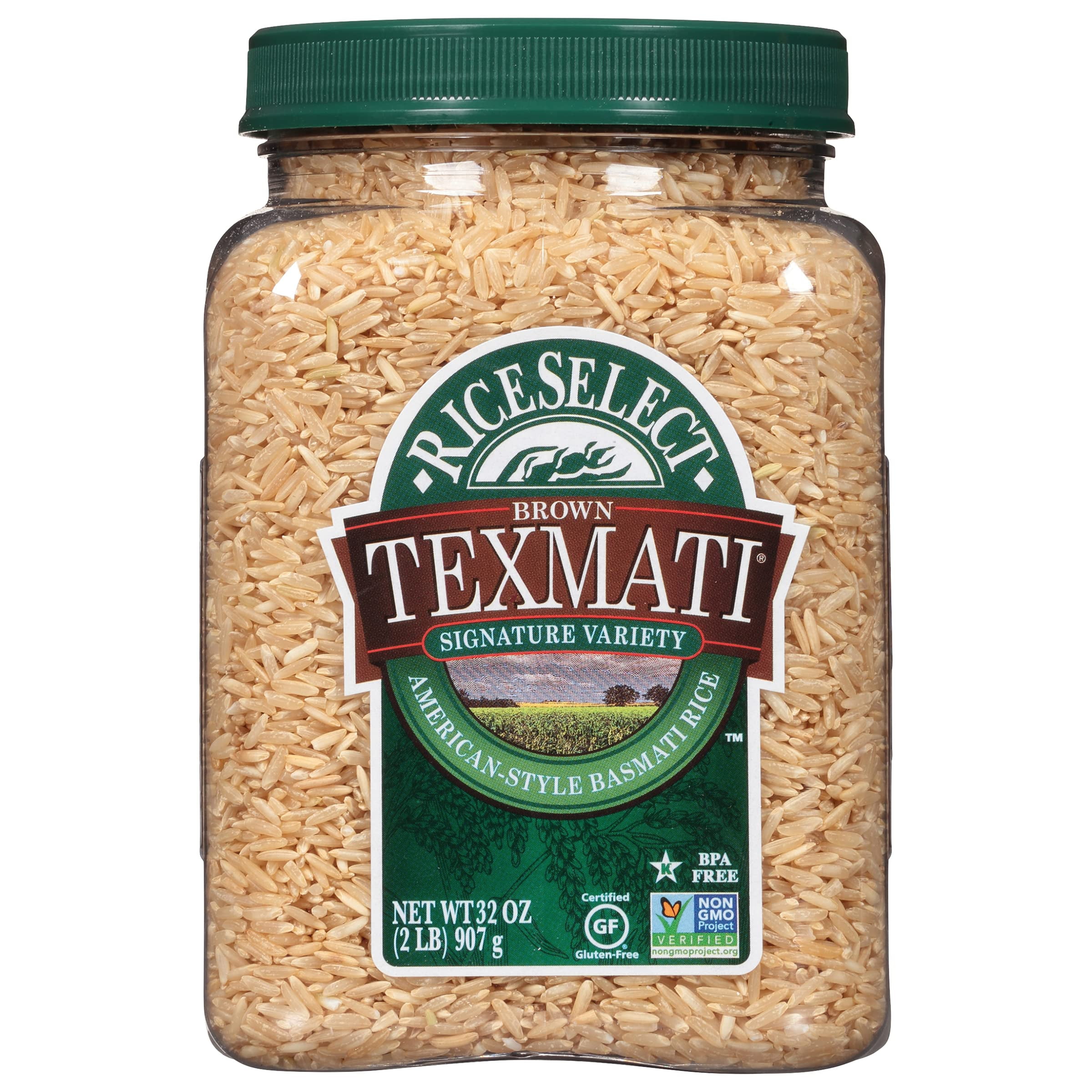 RiceSelect Texmati Brown Rice, Whole-Grain Basmati Rice, Premium Gluten ...