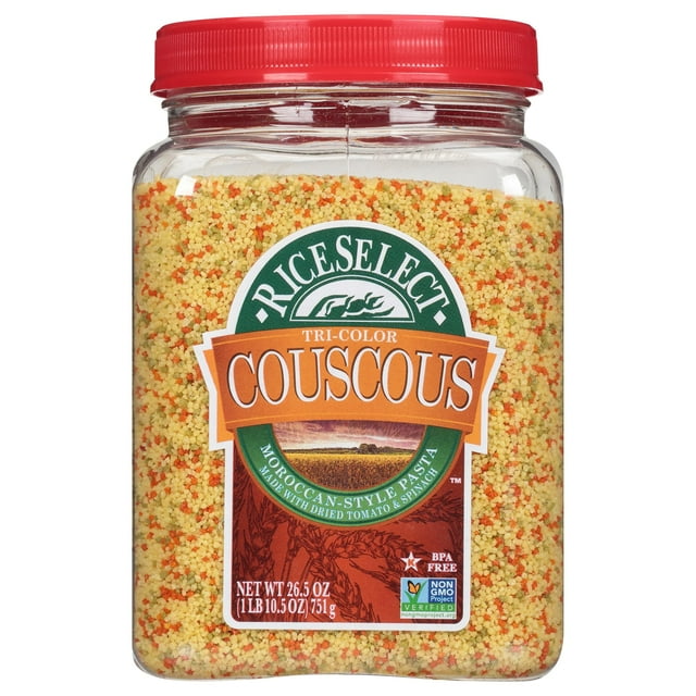 RiceSelect Tri-Color Couscous, Moroccan-Style Couscous Pasta, Non-GMO and Certified Kosher by ...