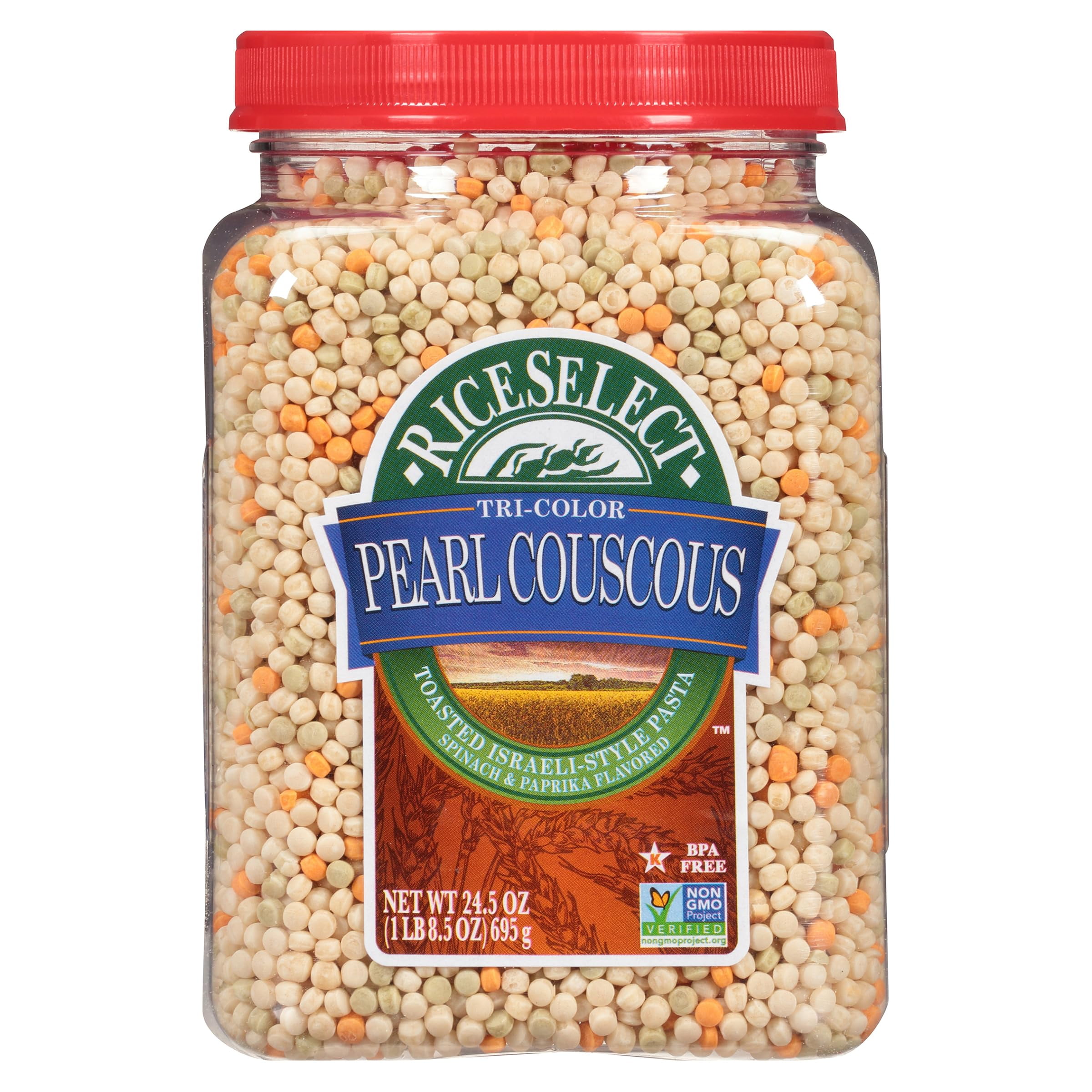 RiceSelect Tri-Color Pearl SCH4 Couscous, Toasted Israeli-Style Pasta ...