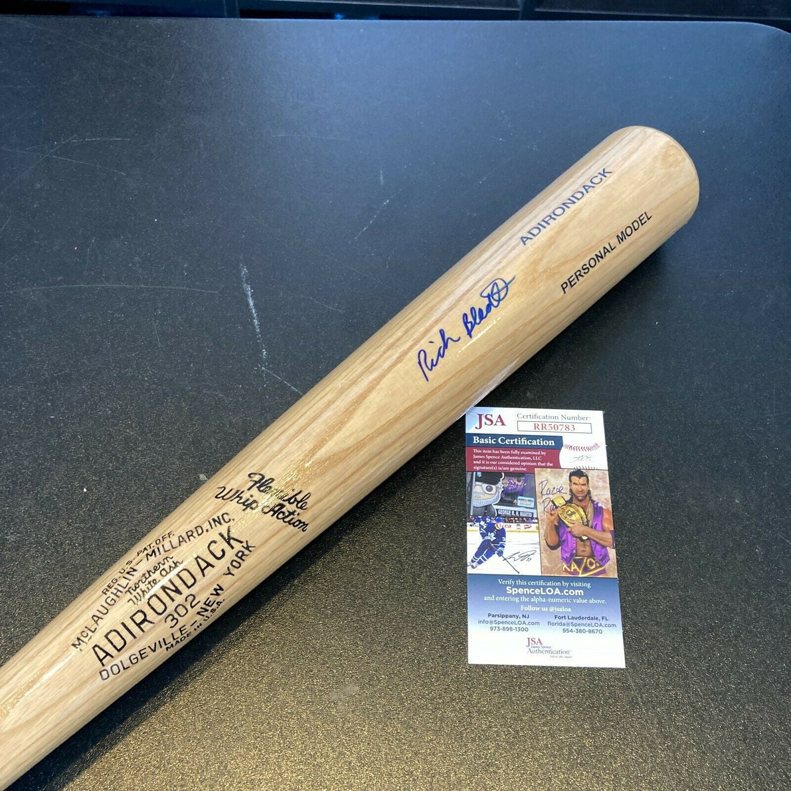 Rich Bladt Signed Adirondack Baseball Bat 1969 Chicago Cubs With JSA ...