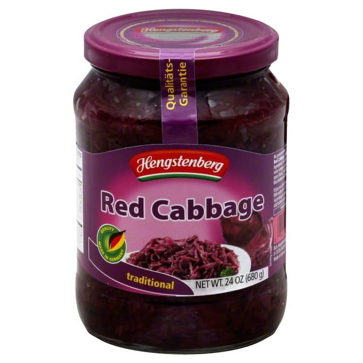 Hengstenberg Traditional Red Cabbage, Jar Vegetables, 24 oz, Made in ...