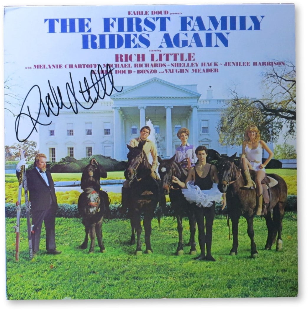 Rich Little Autographed Record Album Cover First Family Rides Again JSA ...
