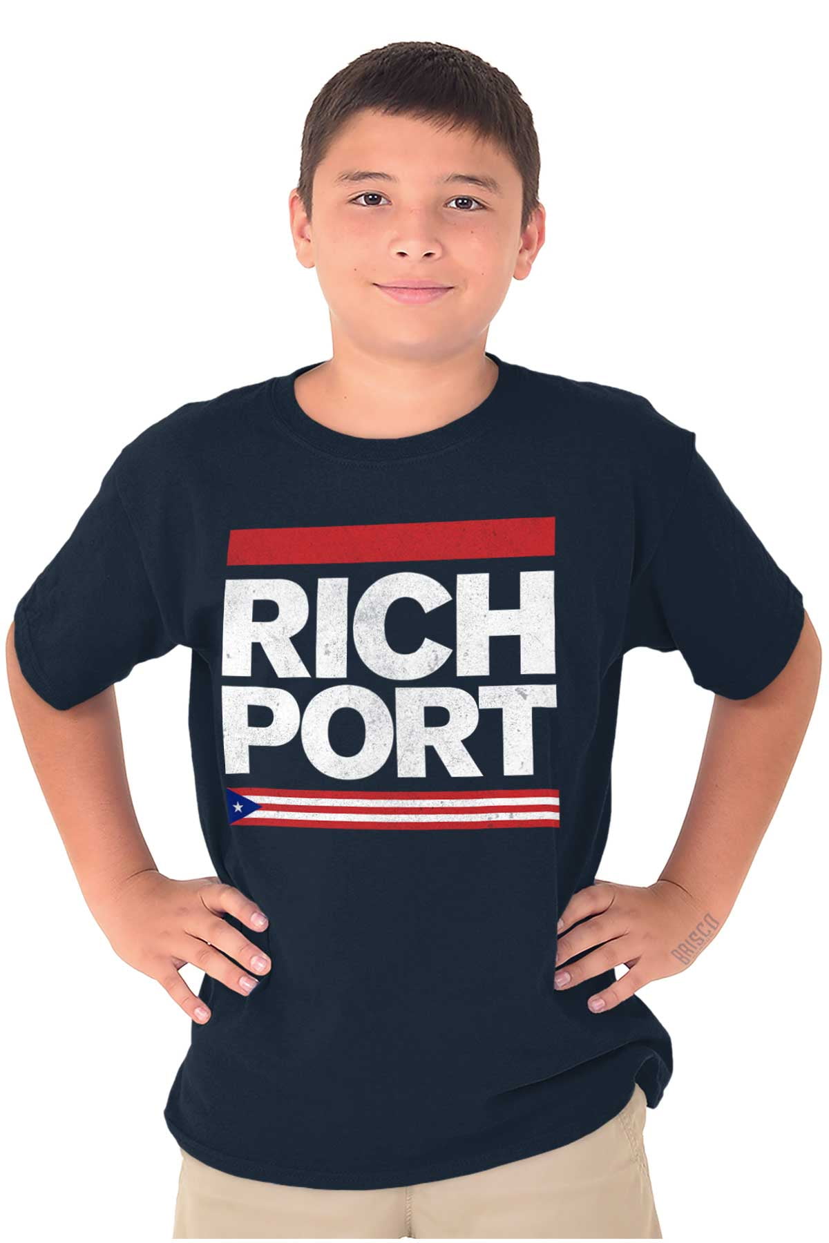 Rich Port Puerto Rican Flag PR Pride Crewneck T Shirts Boy Girl Teen ...
