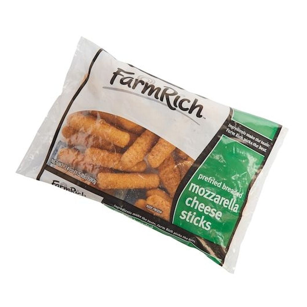 Rich Products Seasoned Cheese Breaded Mozzarella Stick, Bulk 1.5 Pound ...
