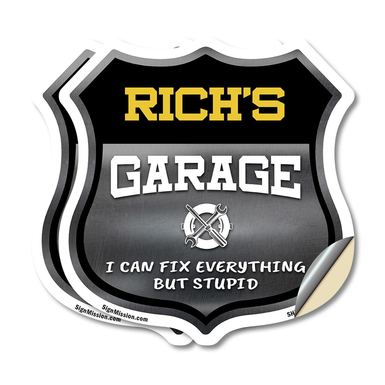 Rich's Garage I Can Fix Everything But Stupid (2 Pack) 18 inch X 18 ...