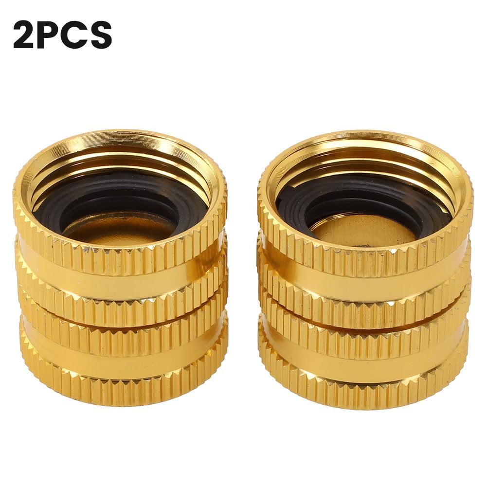 RichLink 2 Pcs 3/4" Garden-Hose Connector Dual-Swivel for Male To Male ...