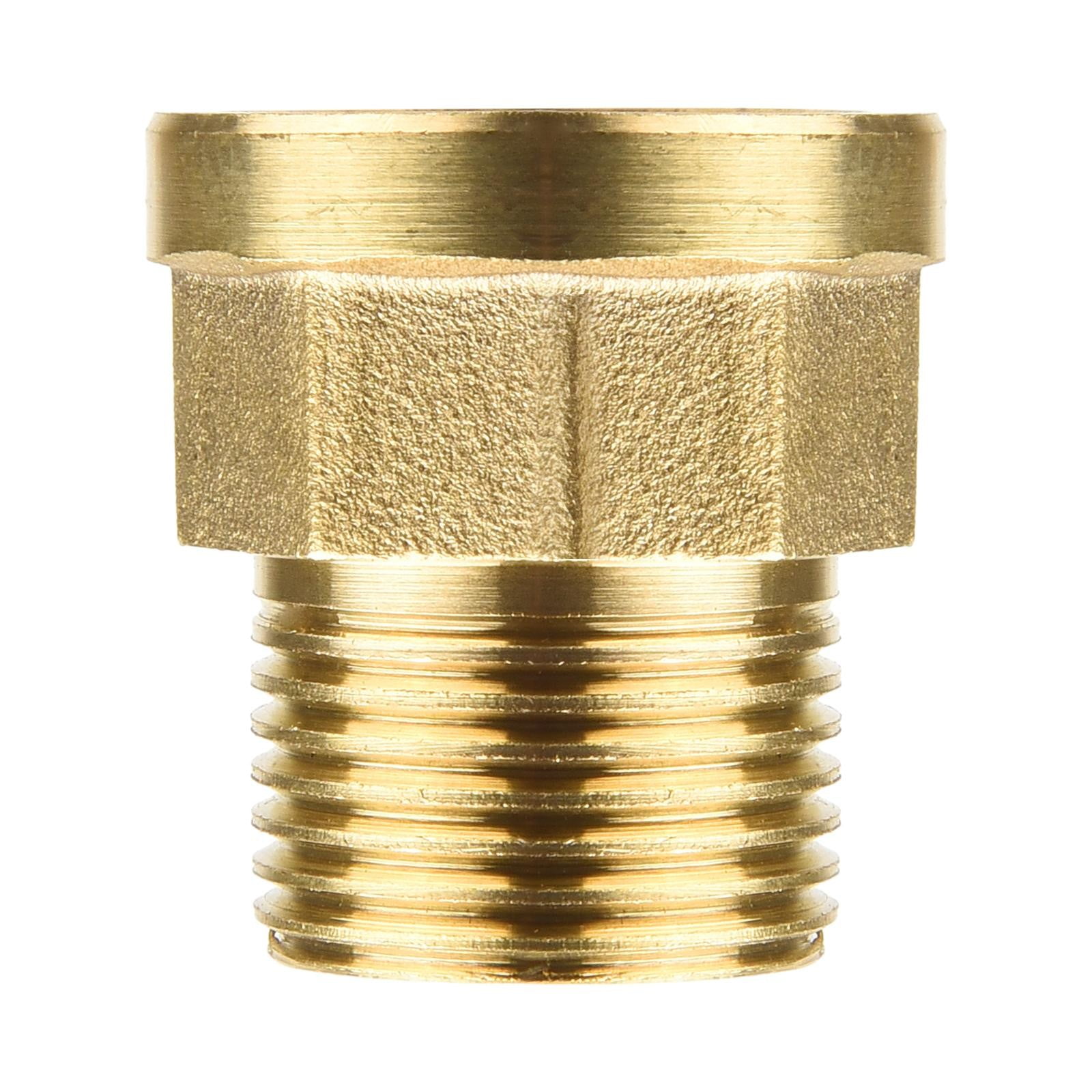 RichLink 3/4inch Double Male Thread Brass Garden Hose Adapter Water ...