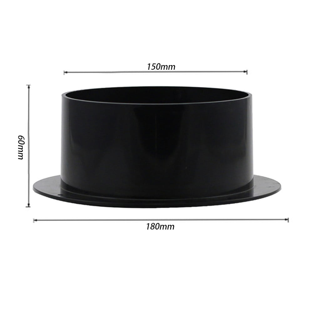 RichLink 4/5/6inch Abs Straight Pipe Flange Ventilation Ducting Exhaust ...