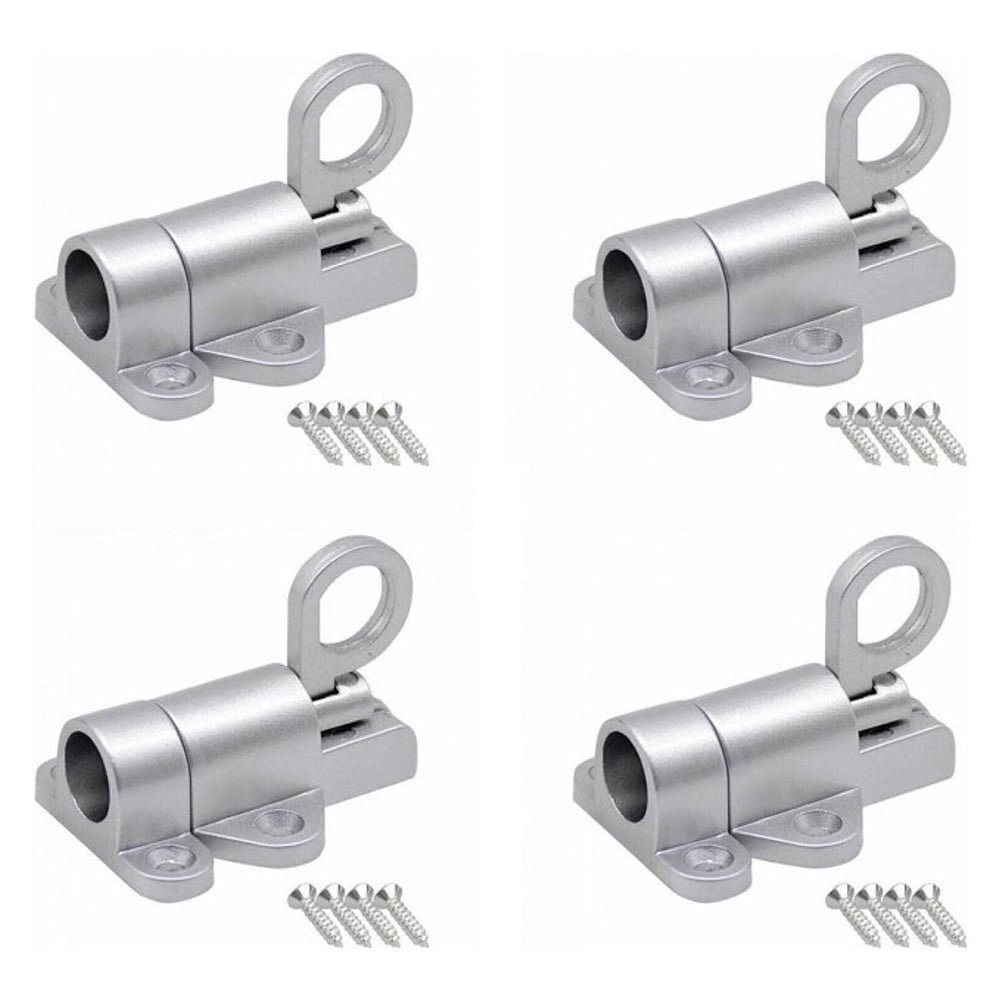 RichLink 4 Pack Aluminum Alloy Door Latch Spring Bolt Automatic Bounce ...