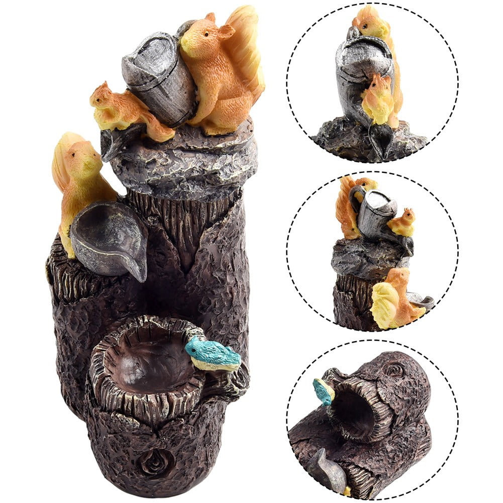 RichLink Charming Solar-Powered Squirrel Garden Sculpture - Perfect ...