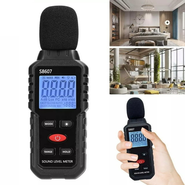 RichLink Decibel Tester Noise Level Meter Digital Sound Environment ...