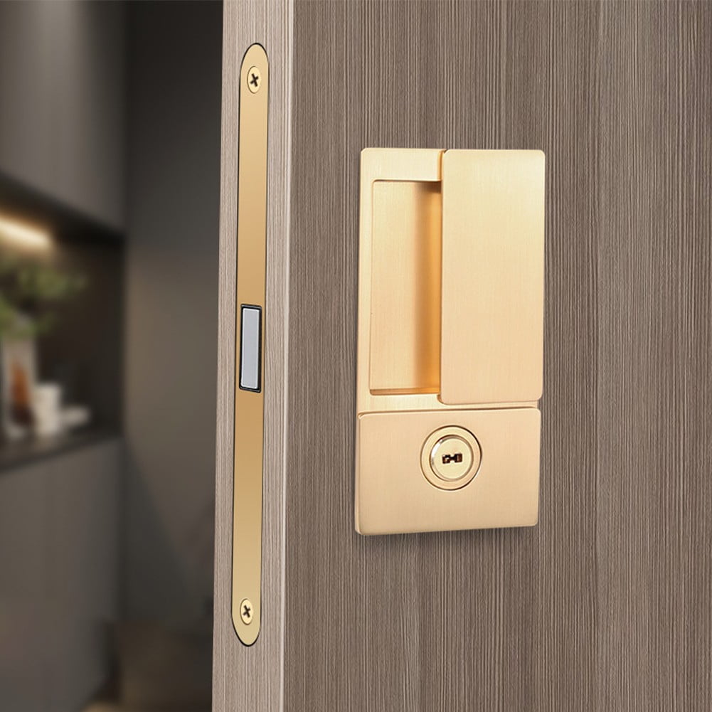 RichLink Handleless Flat Lock Modern Bedroom Recessed Door Handle ...