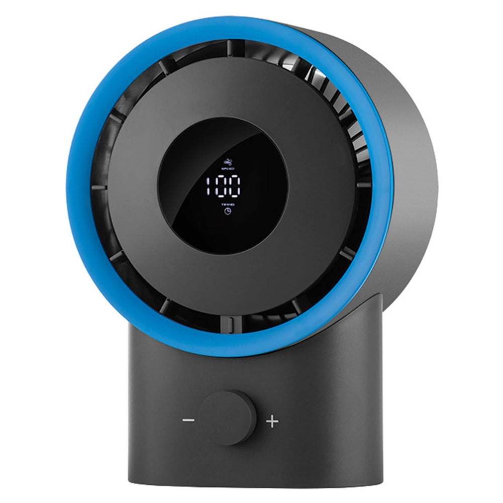RichLink High Speed Digital Display Desktop Rechargeable Desk Fan ...