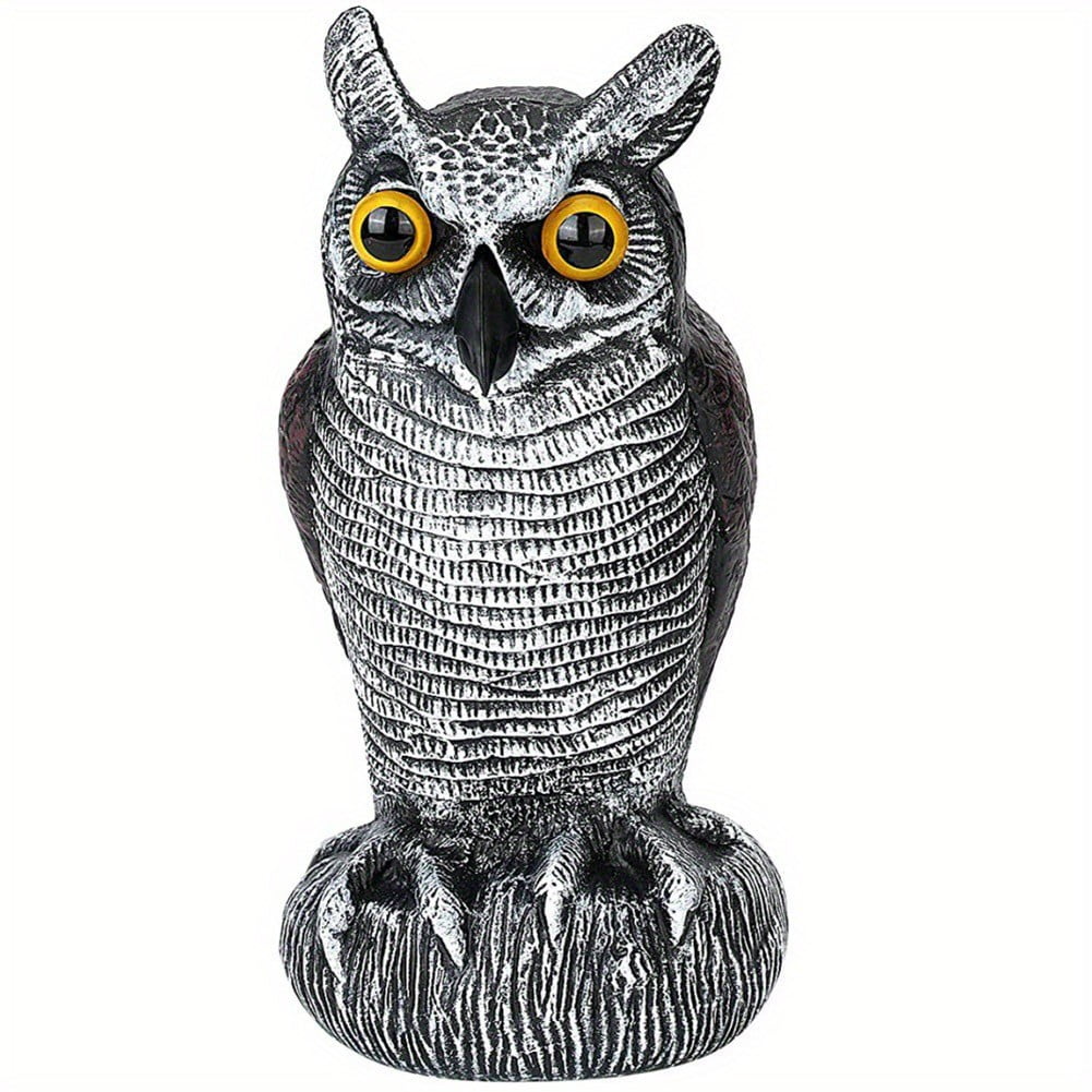 RichLink Owl Birds False Owl Outdoor Garden Balcony Porch Sculpture ...