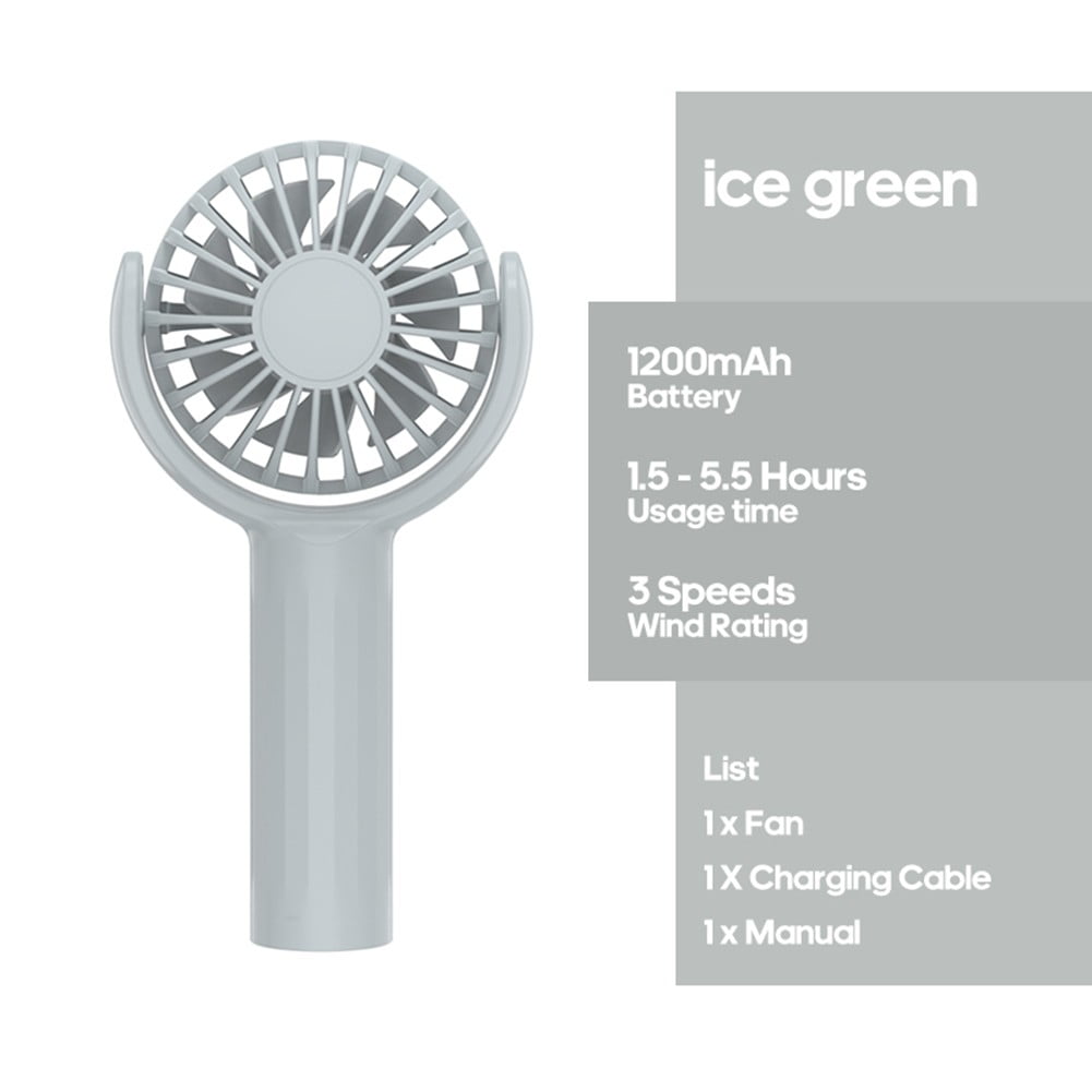 RichLink Portable Handheld Small Fan, 3 Speeds Usb Adjustable Angle ...