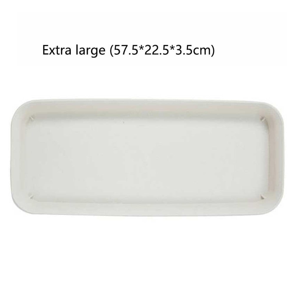 RichLink Resin Plant Saucer Drip Tray Rectangle Flower Pot Base indoor ...